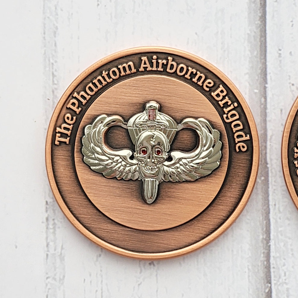 Phantom Airborne Brigade Italian "Folgore" Challange Coin – Phantom Airborne Brigade Quartermaster