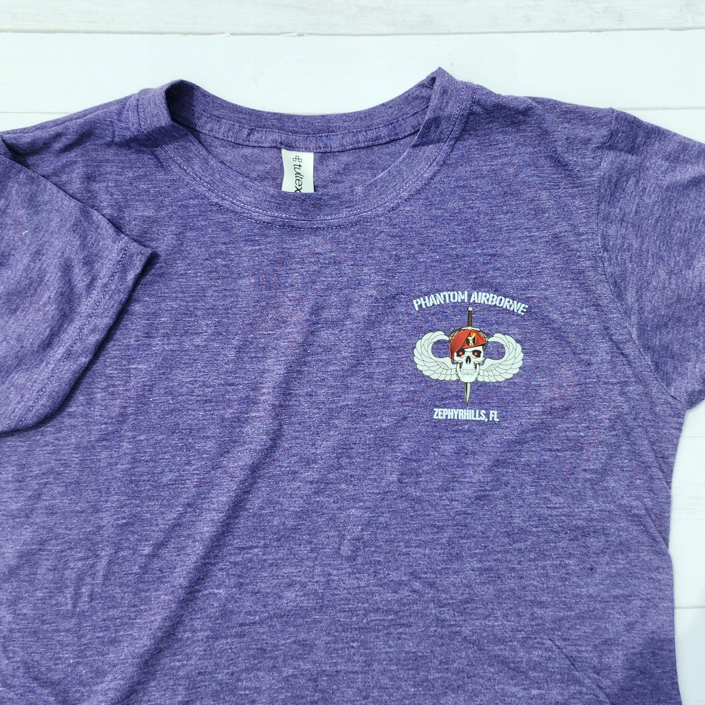 Woman's PAB Purple T-shirt – Phantom Airborne Brigade Quartermaster